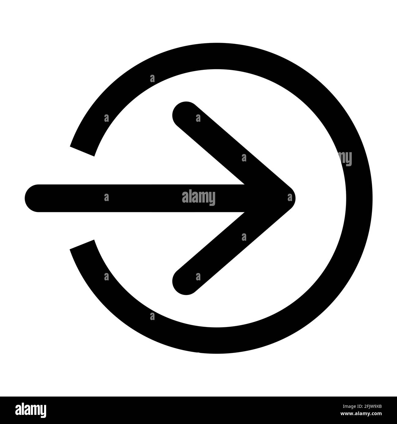 Login icon with arrow, vector flat symbol isolated on white background ...