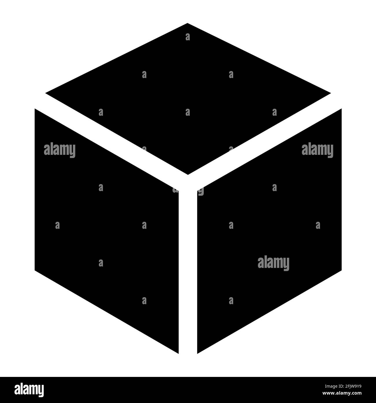 Cube icon graphic design vector, symbol modern isolated illustration ...