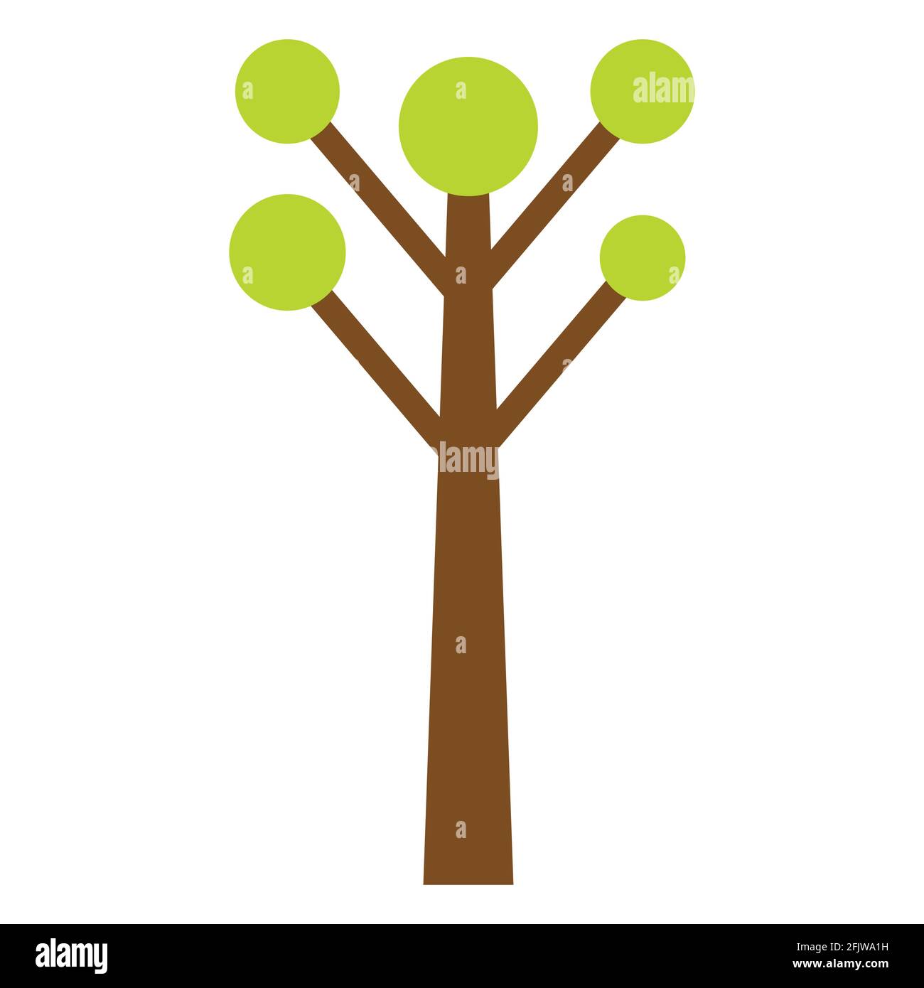 Tree icon. Forest vector symbol. Flat web sign on white background ...