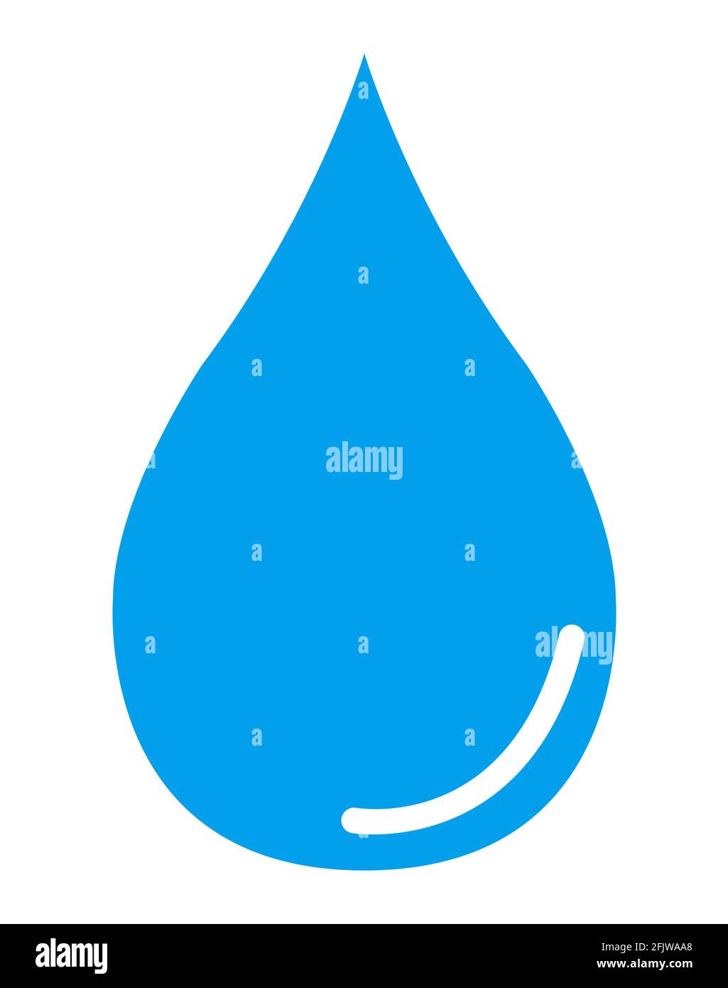Water drop icon, aque nature symbol. Sign isolated design vector ...