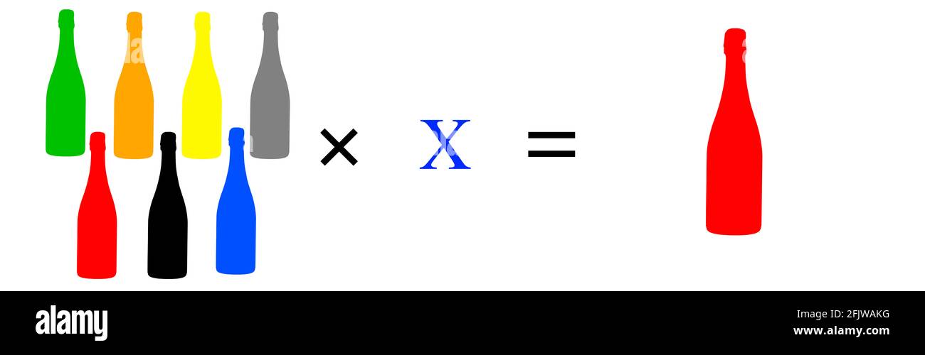 Tricky math equation on the green School blackboard. Handwriting simple ...
