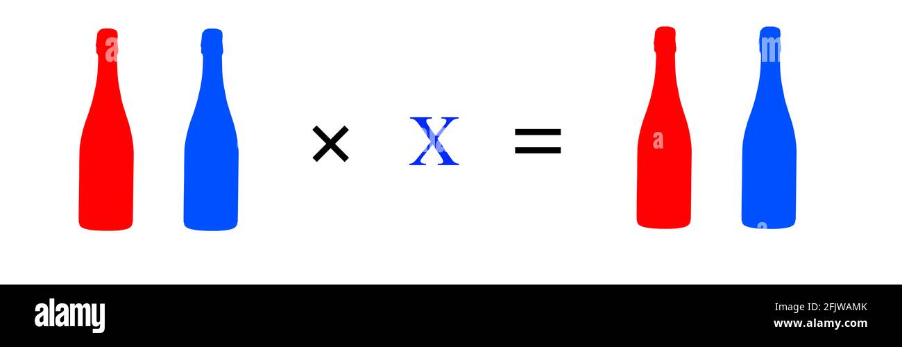 Tricky math equation on the green School blackboard. Handwriting simple ...