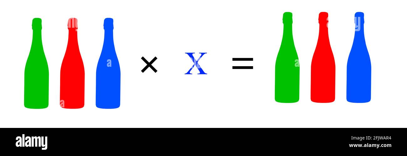 Tricky math equation on the green School blackboard. Handwriting simple ...
