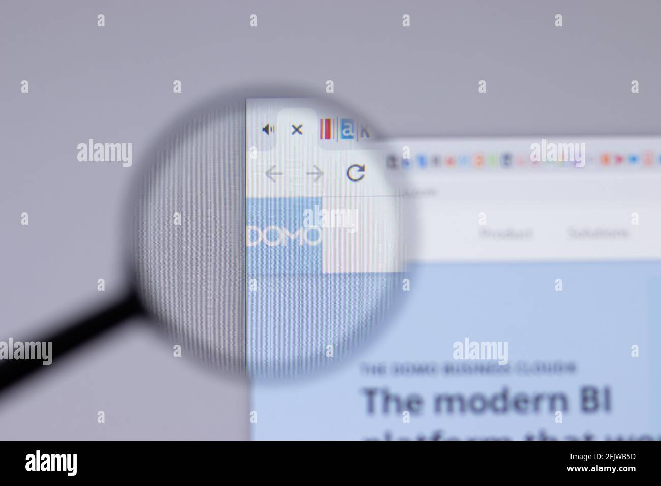 Domo website hi-res stock photography and images - Alamy