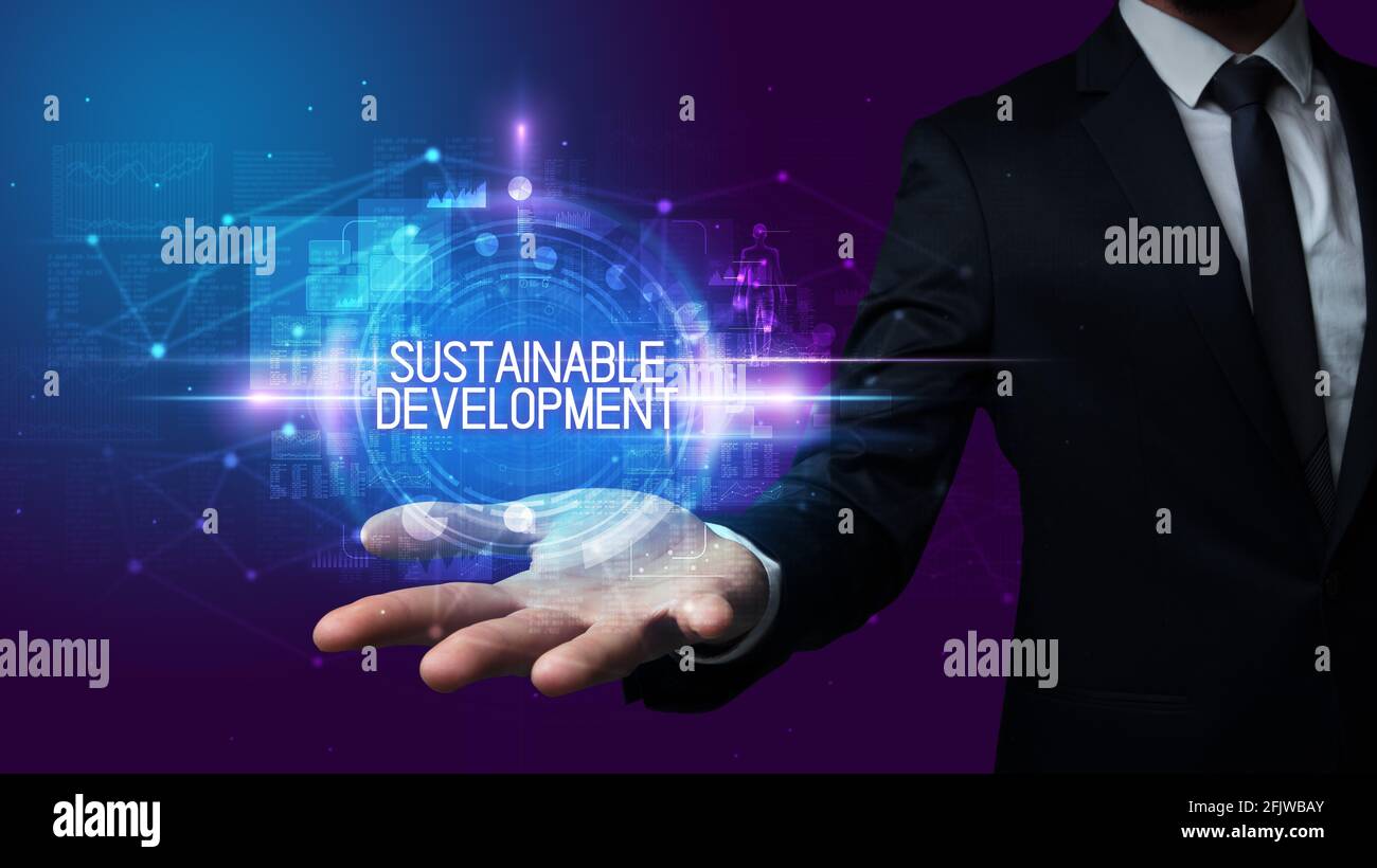 Man hand holding digital technology concept Stock Photo - Alamy
