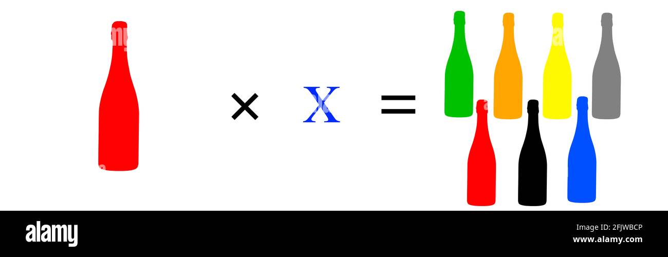 Tricky math equation on the green School blackboard. Handwriting simple ...