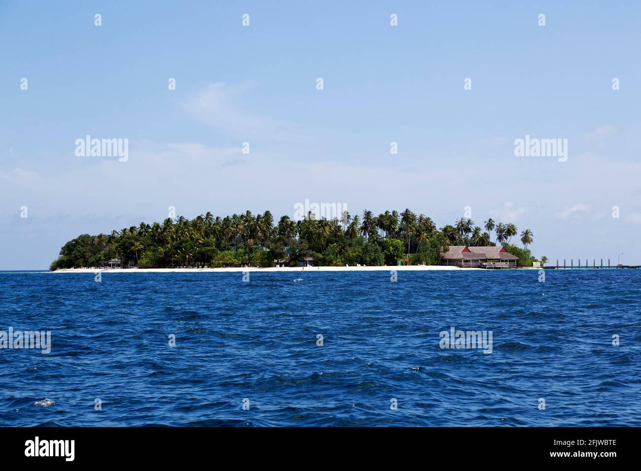 Bandos Island in the Maldives. The Maldives is a popular holiday ...