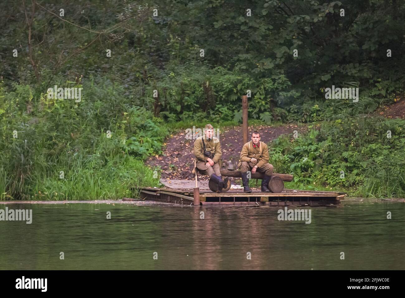 Reconstruction of the times of the Great Patriotic War. Russian ...