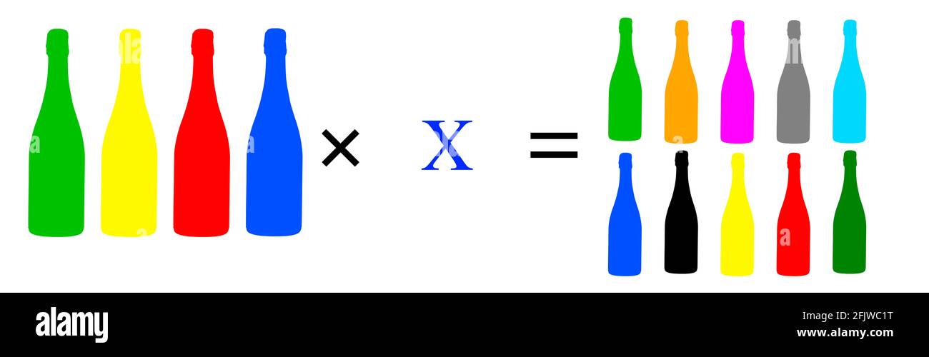 Tricky math equation on the green School blackboard. Handwriting simple ...