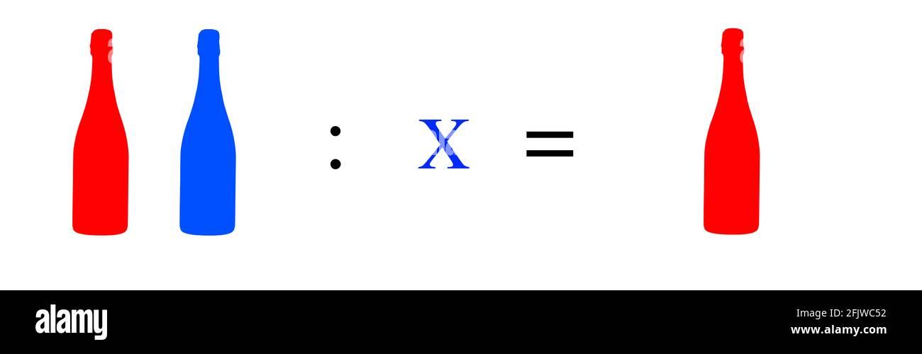 Tricky math equation on the green School blackboard. Handwriting simple ...