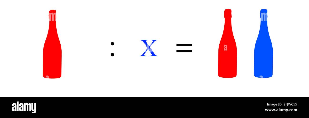 Tricky math equation on the green School blackboard. Handwriting simple ...