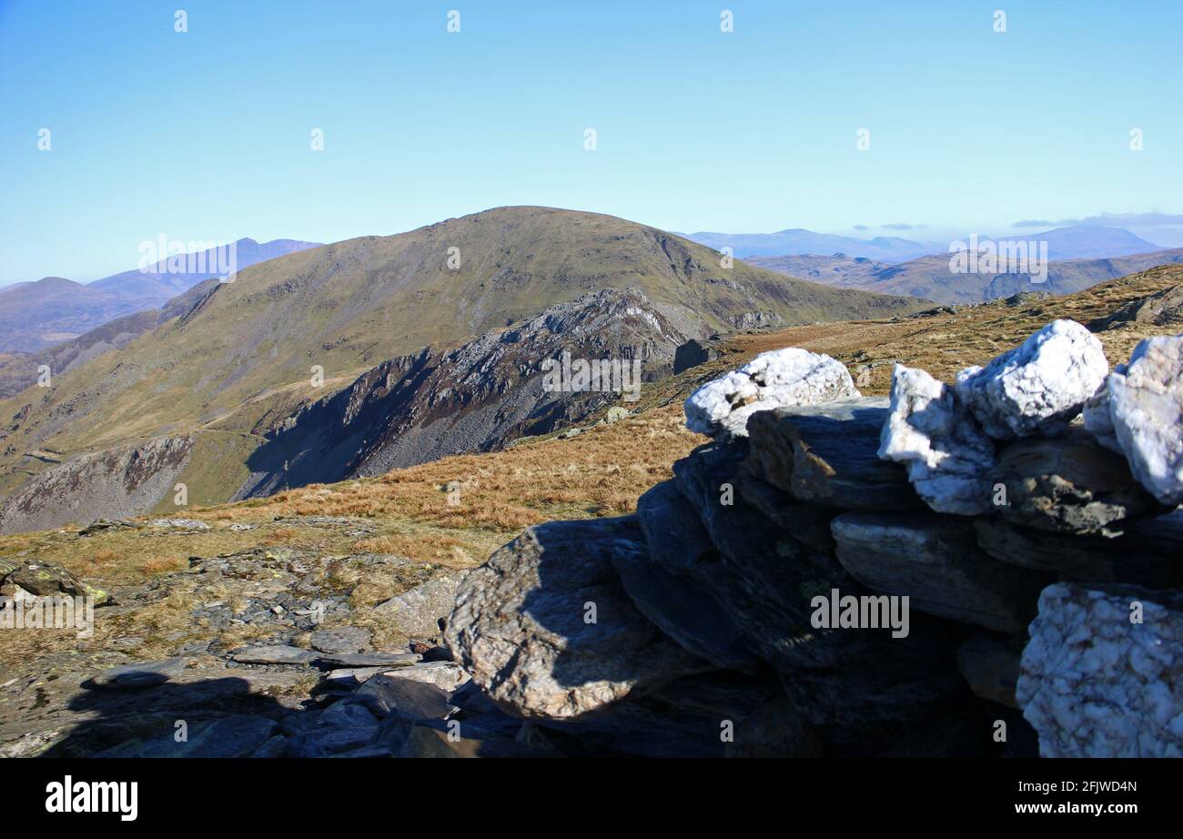 Summit of Moelwyn Bach, Croesor, Wales Stock Photo - Alamy