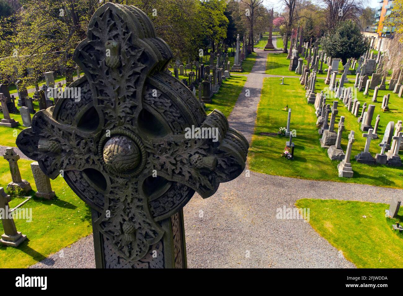 The Dean Cemetery is a historically important Victorian cemetery north of the Dean Village, west ...