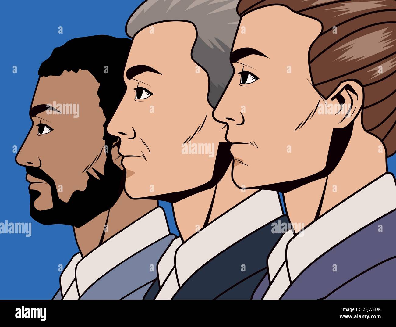 three businessmen characters Stock Vector Image & Art - Alamy