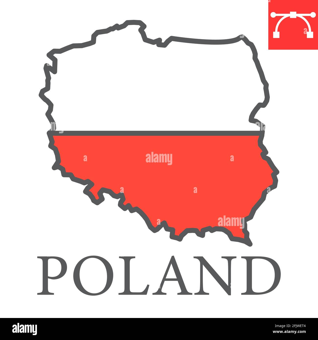 Map of poland Stock Vector Images - Alamy