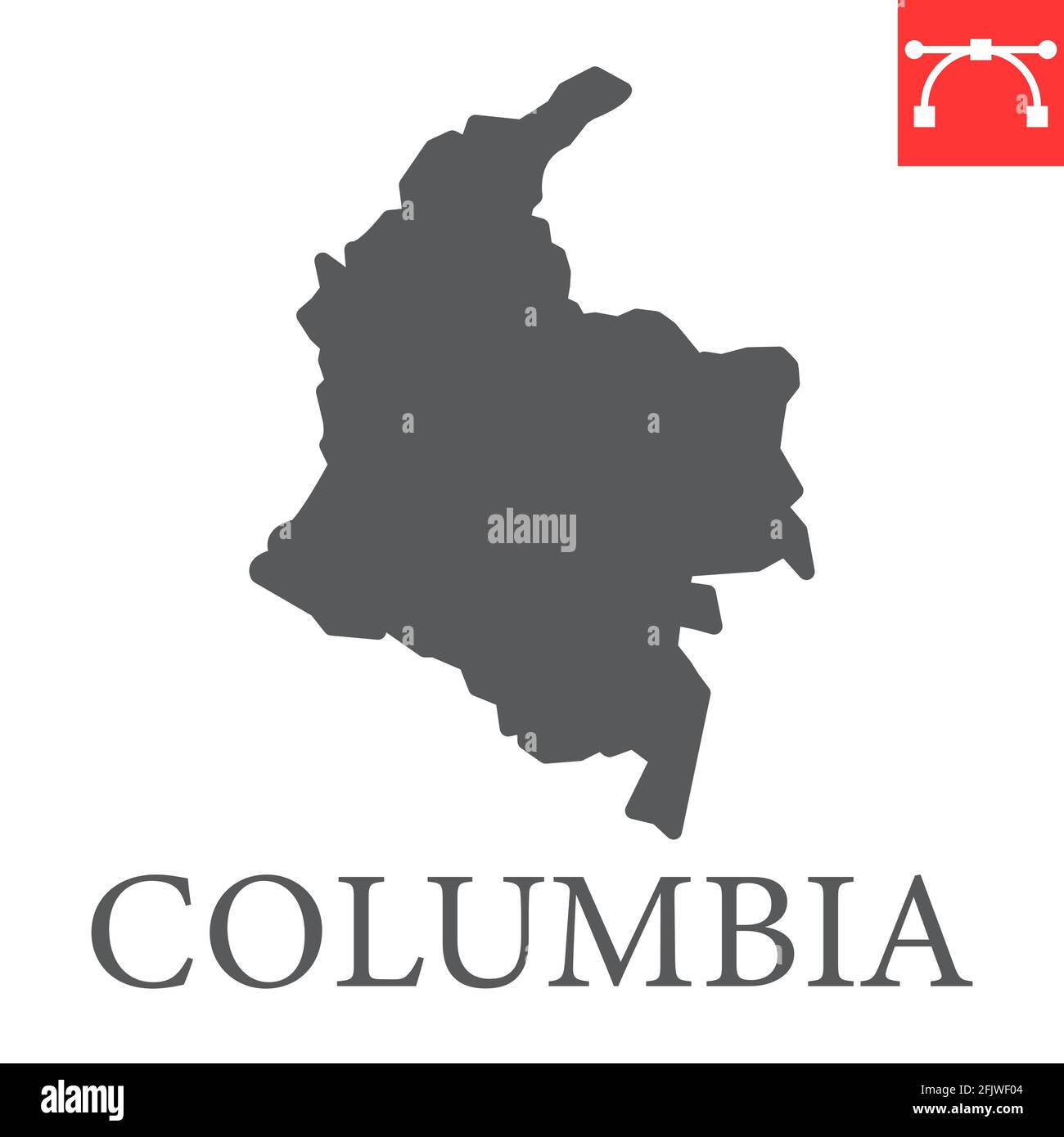 Colombian map hi-res stock photography and images - Alamy