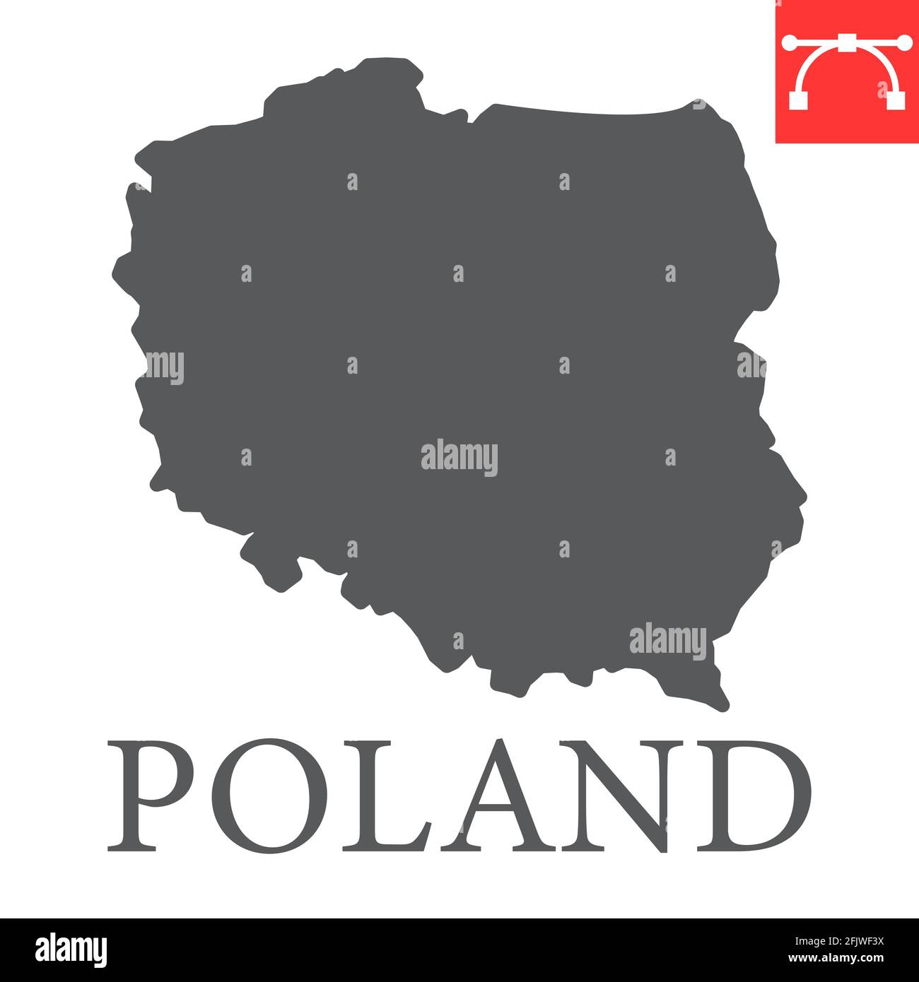 Map of poland Stock Vector Images - Alamy