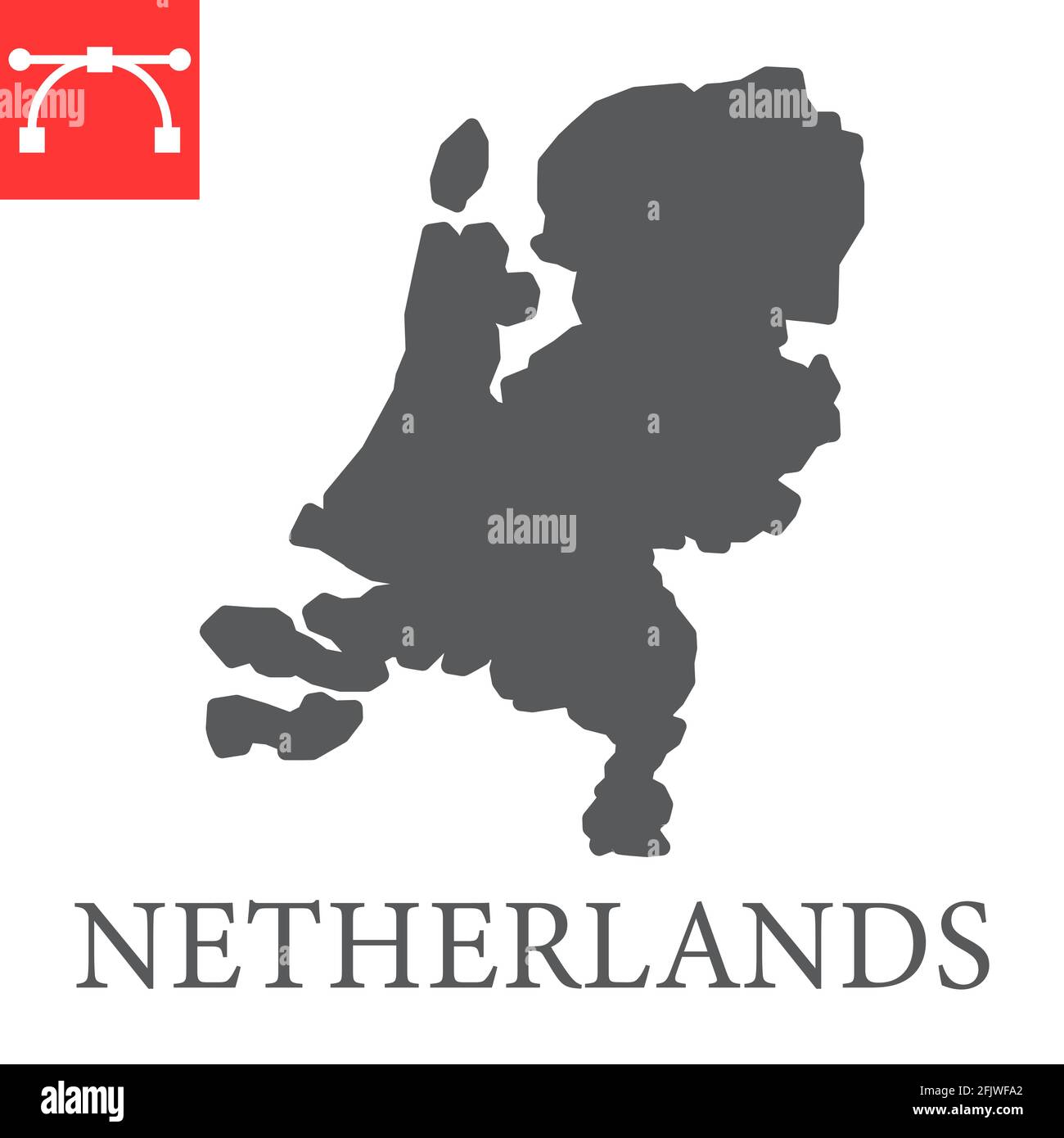 The netherlands map Stock Vector Images - Alamy