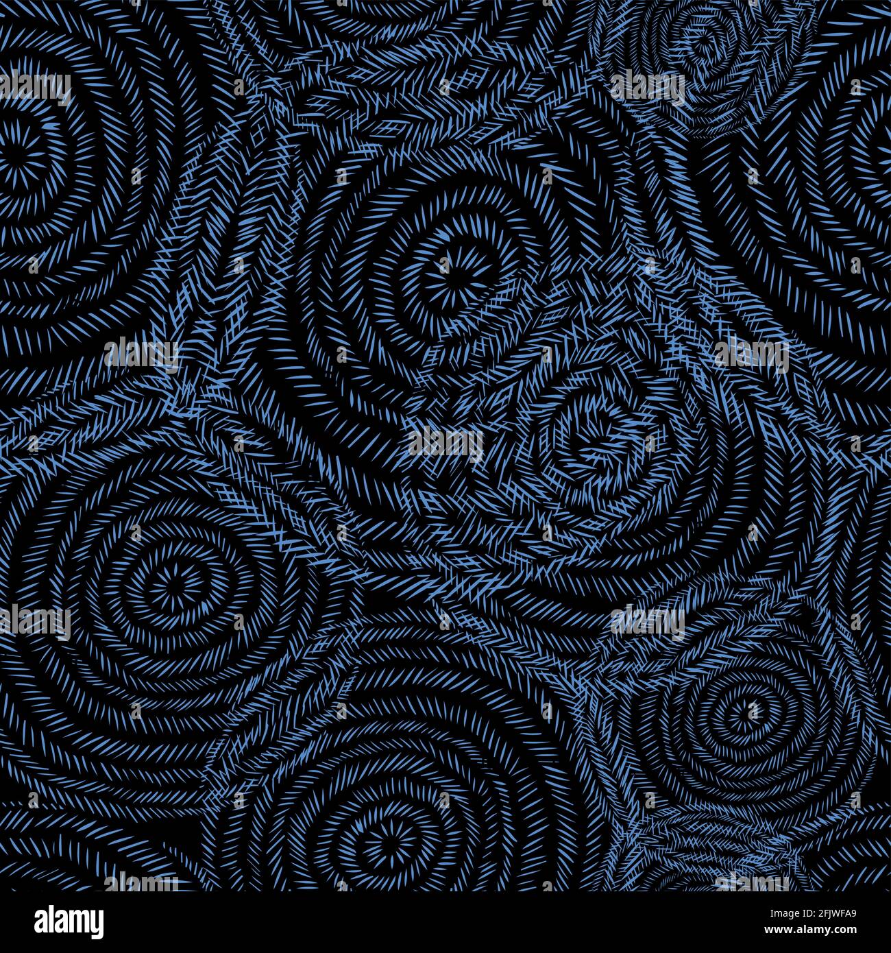 Seamless background from circles with hatching. Vector illustration ...