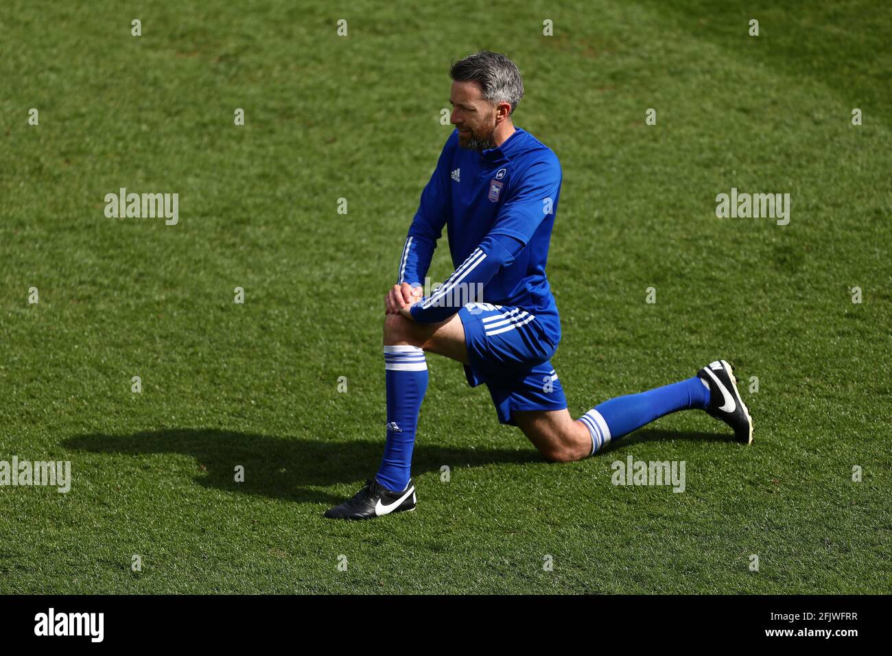 Cole Skuse of Ipswich Town warms up - Ipswich Town v AFC Wimbledon, Sky ...