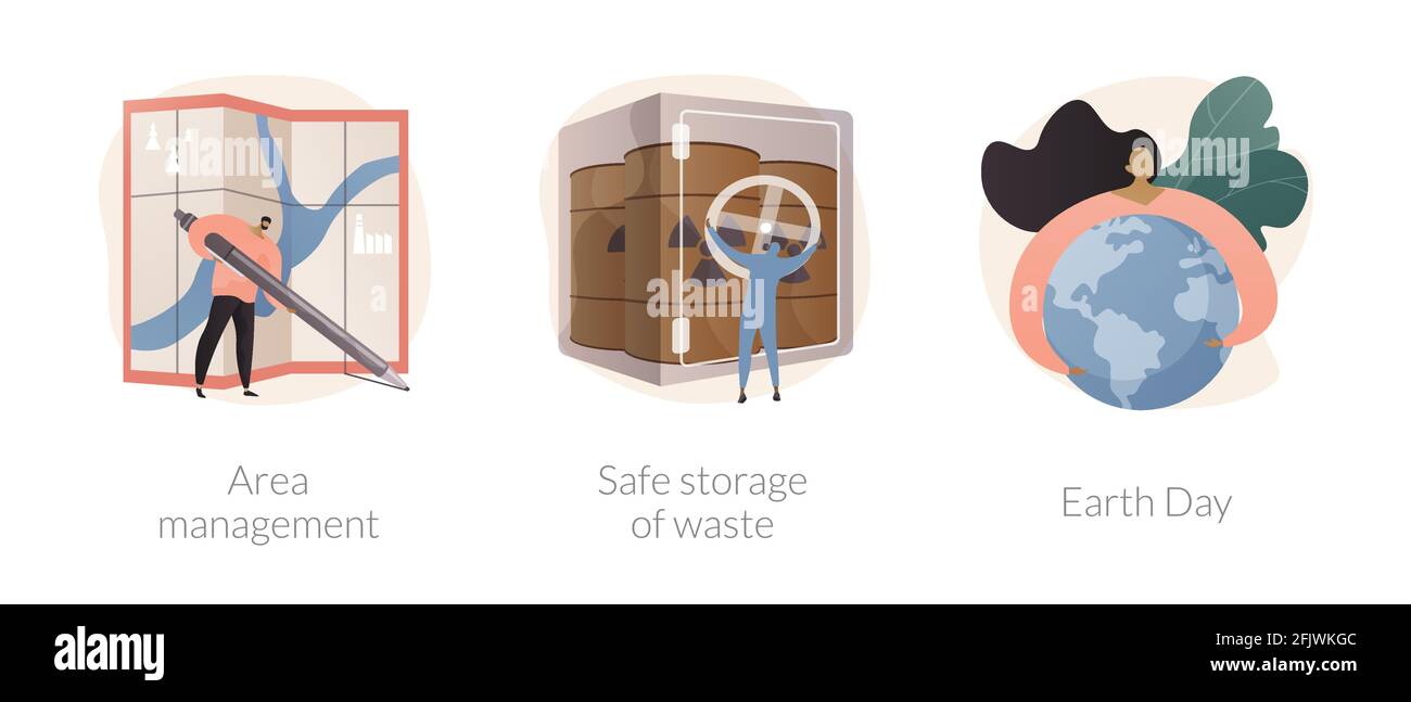 Environmental protection abstract concept vector illustrations Stock ...