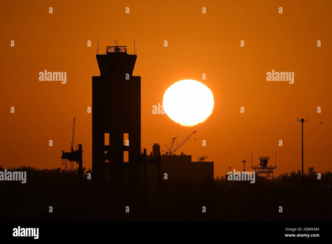 Miami - FL - 20210316 A general view of the Air Traffic Control Tower ...