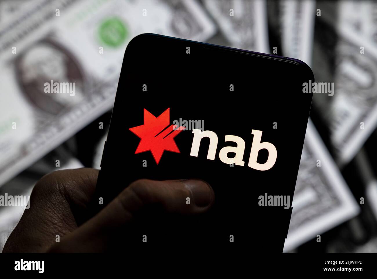 In this photo illustration the Australian banking and financial ...