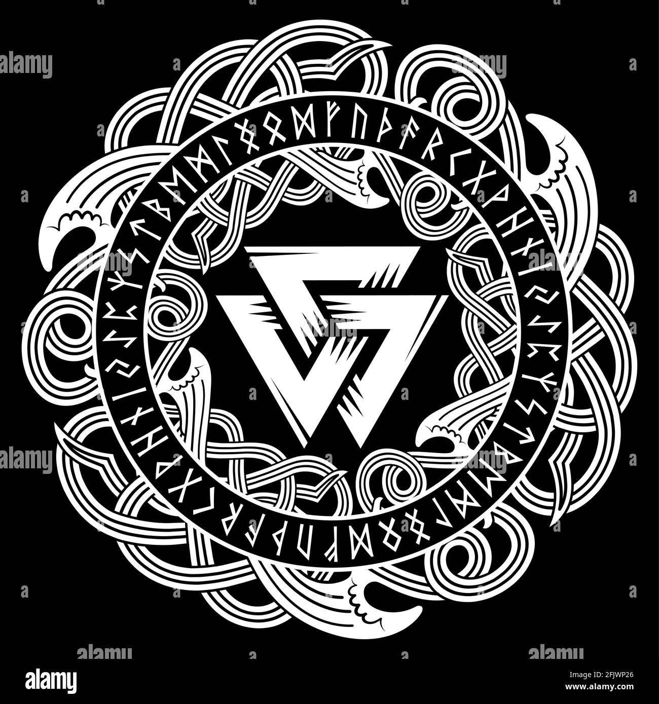 Ancient Celtic, Scandinavian pattern, Scandinavian knot - work ...