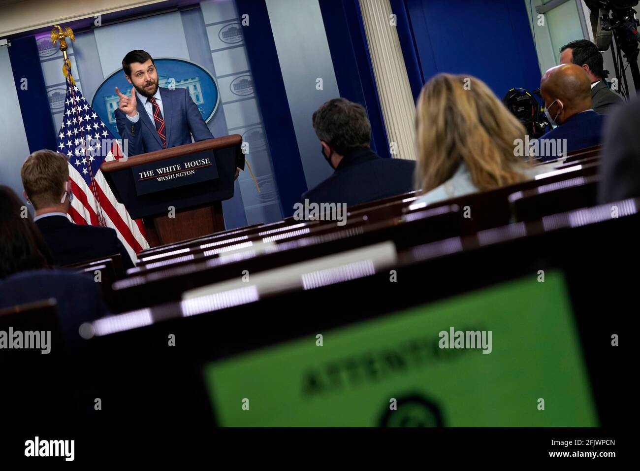 United States National Economic Council Director Brian Deese speaks at ...