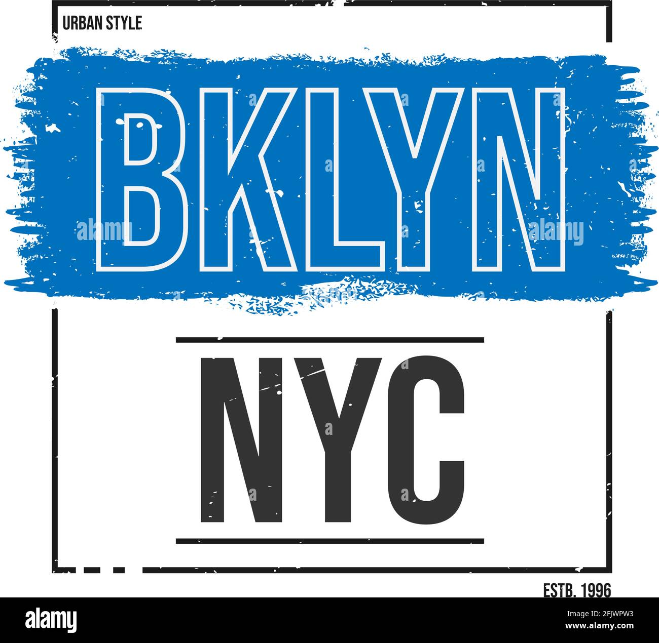 DESIGN TYPOGRAPHY BKLYN NEW YORK CITY FOR PRINT T SHIRT Stock Vector ...
