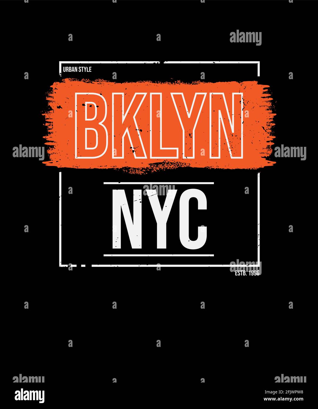 DESIGN TYPOGRAPHY BKLYN NEW YORK CITY FOR PRINT T SHIRT Stock Vector ...