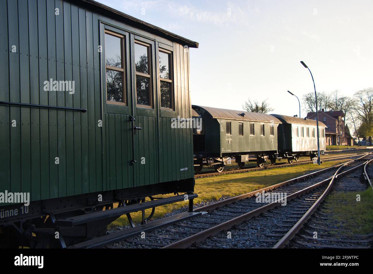 Old museum train and railroad in Haselünne, Germany Stock Photo - Alamy