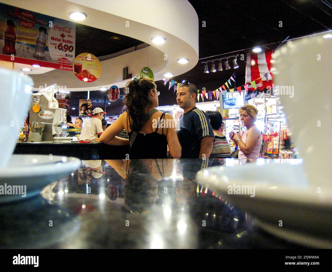 Highway rest station, Italy Stock Photo - Alamy