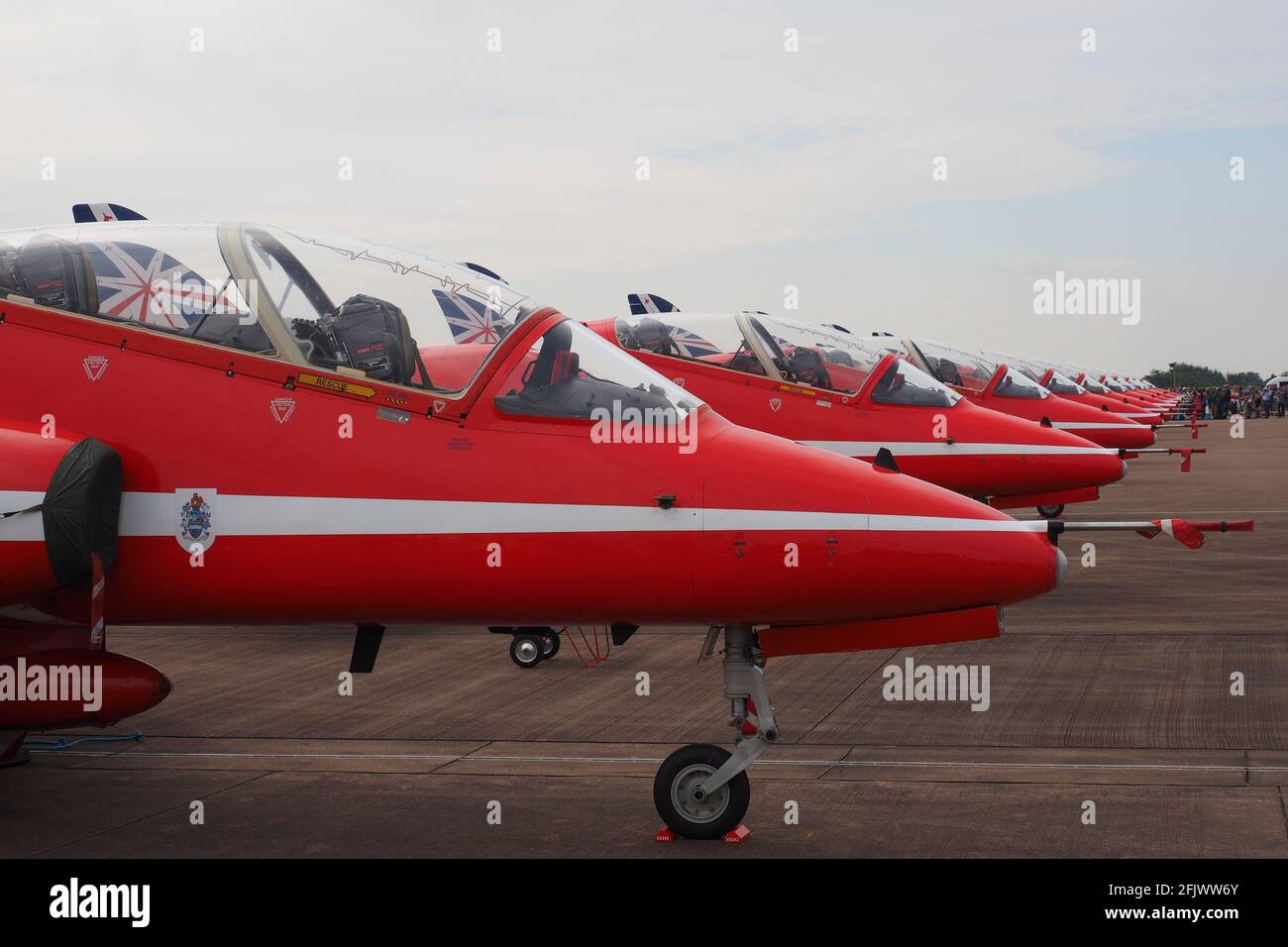 Red Arrows at RIAT Stock Photo - Alamy