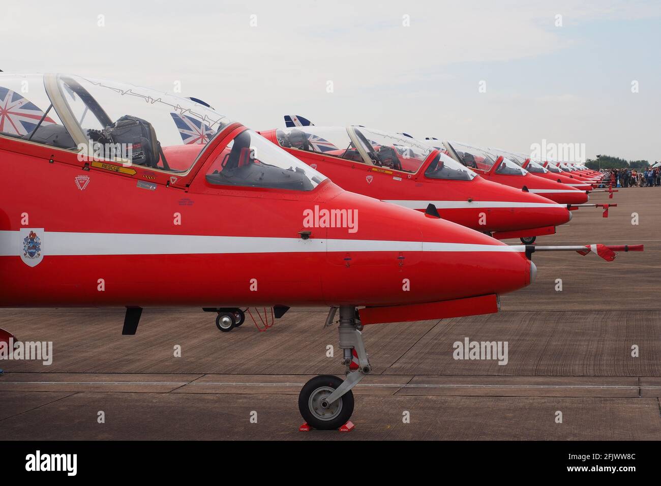 Red Arrows at RIAT Stock Photo - Alamy