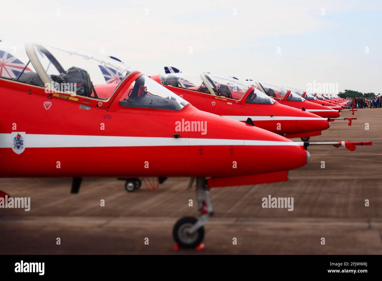 Red Arrows at RIAT Stock Photo - Alamy