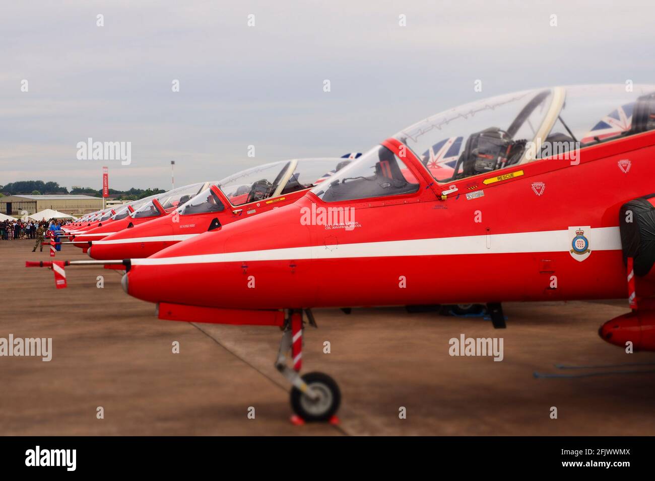 Red Arrows at RIAT Stock Photo - Alamy