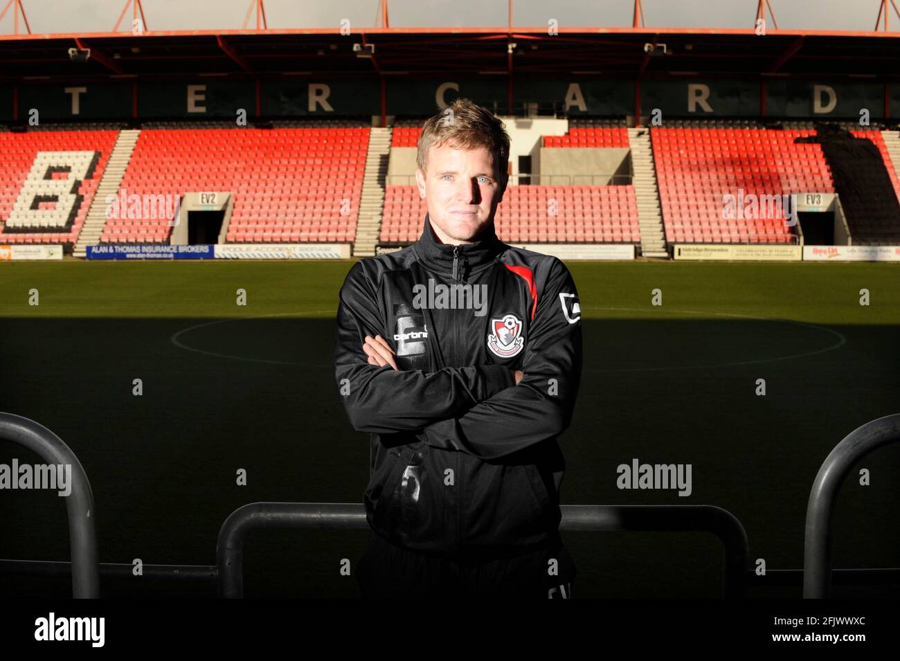 Eddie Howe Manager of Bournmouth AFC. . 3/12/09. PICTURE DAVID ASHDOWN ...