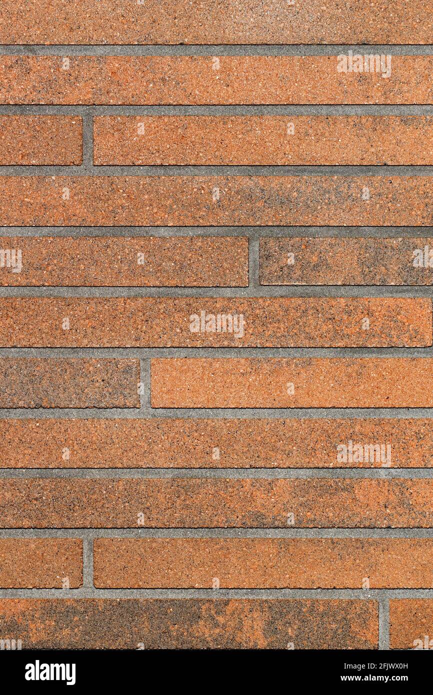 The decorative surface of the wall is brown with a horizontal brown ...