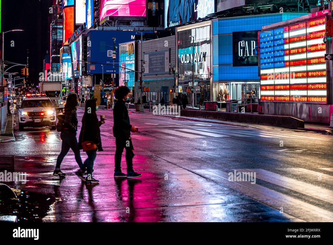 Times Square at Night Stock Photo - Alamy