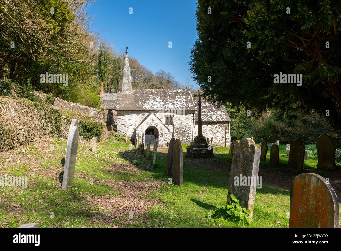 Culbone church.The smallest parish church in England Stock Photo - Alamy