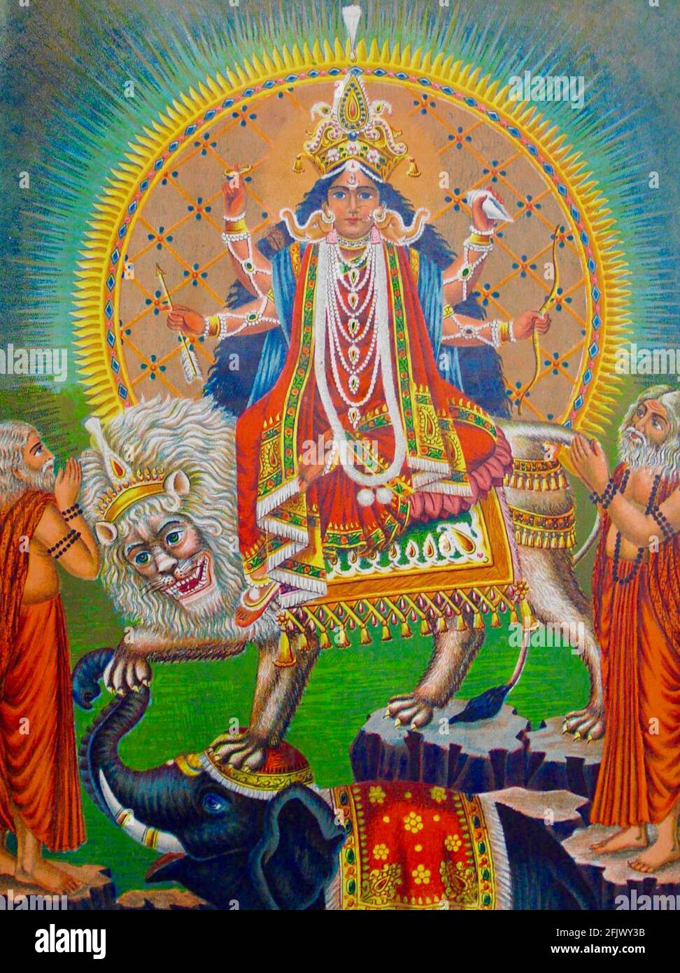 Jagadhatri hi-res stock photography and images - Alamy