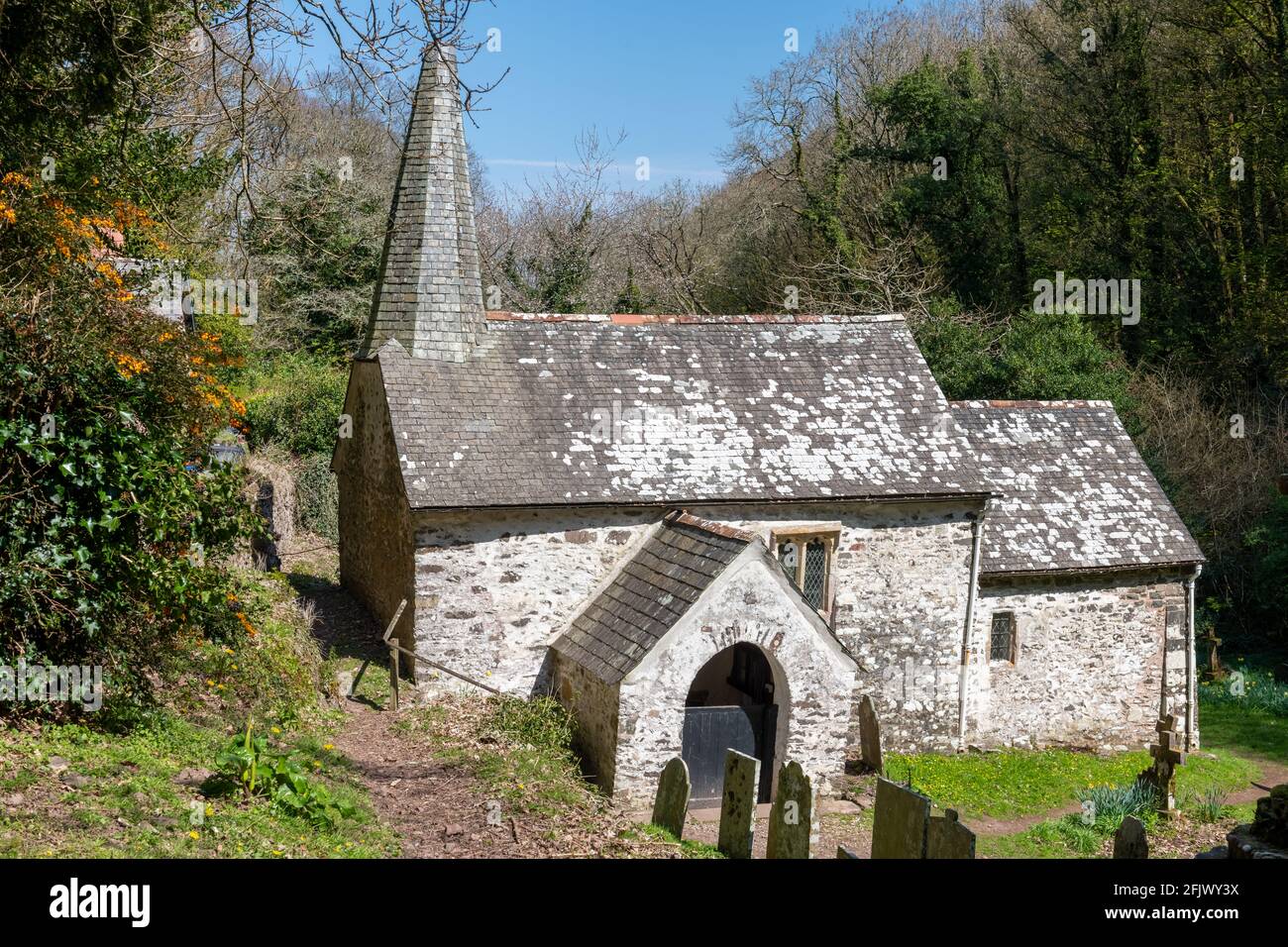 Culbone church.The smallest parish church in England Stock Photo - Alamy