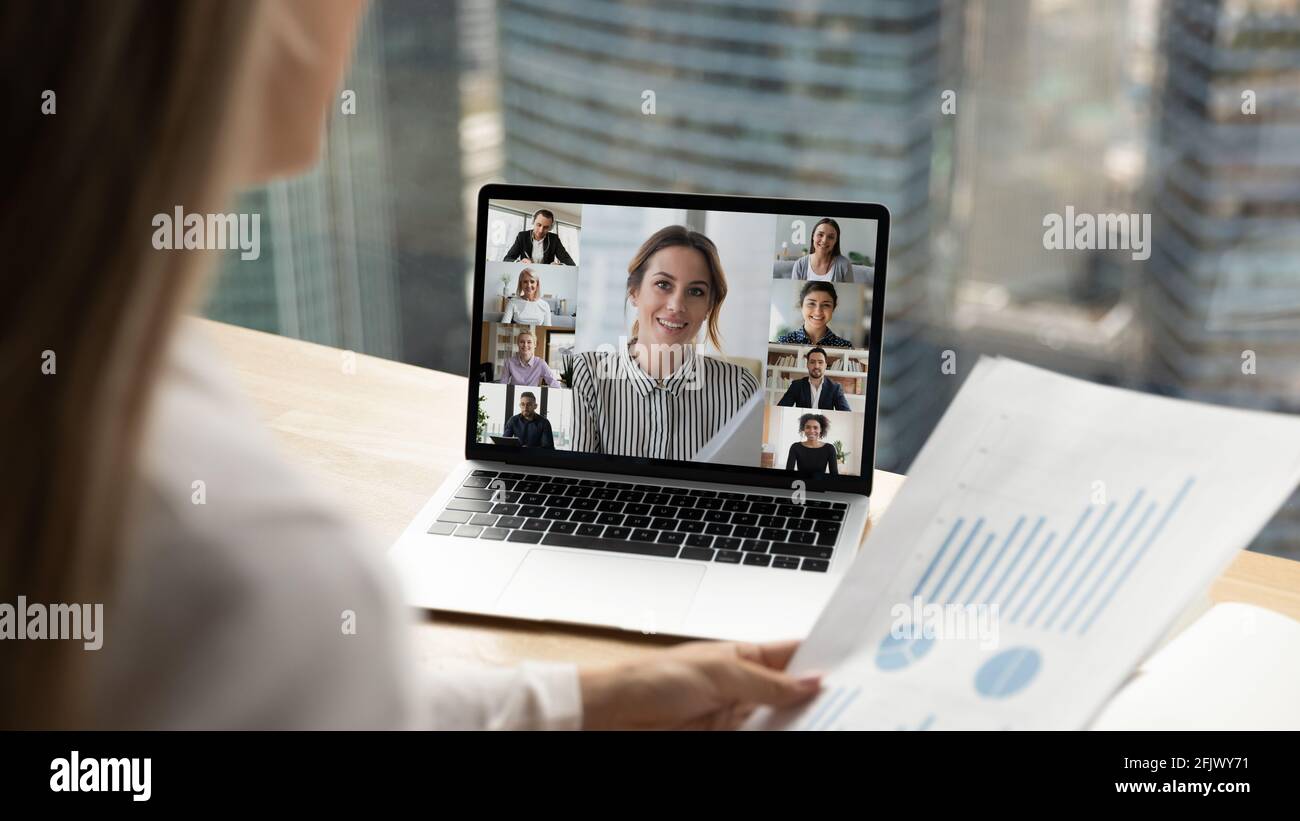 Zoom meeting screen people hi-res stock photography and images - Alamy
