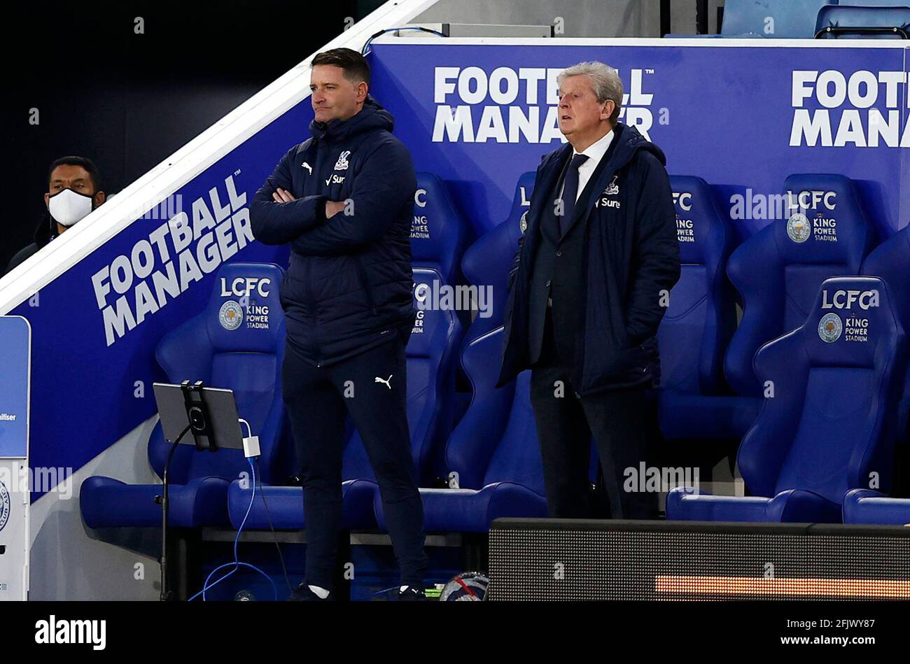 Crystal Palace manager Roy Hodgson (right) and first team coach Dave ...