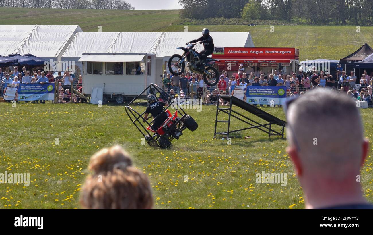 Lambourn Horse Racing open day Stock Photo - Alamy