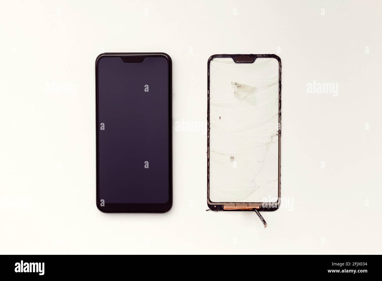 Repair and replacement of a mobile phone touchscreen. Refurbished ...