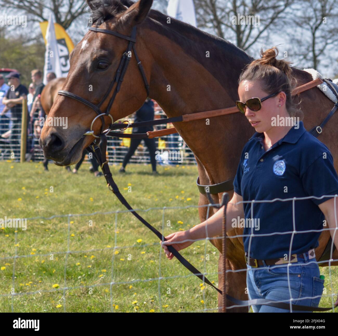 Lambourn Horse Racing open day Stock Photo - Alamy