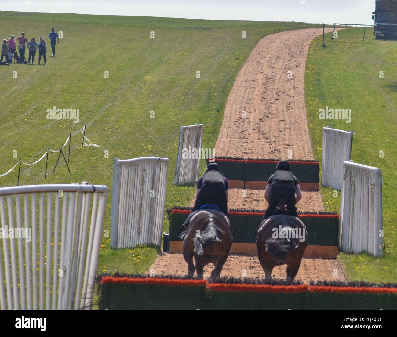 Lambourn Horse Racing open day Stock Photo - Alamy