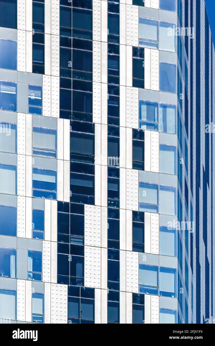 Brooklyn's Toren (tower) is stark black-and-white barcode-like stripes ...